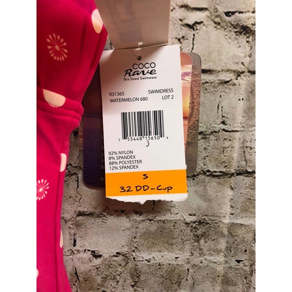 Coco Rave | Swim | Coco Rave Watermelon Pink White Polka Dot One Piece ...